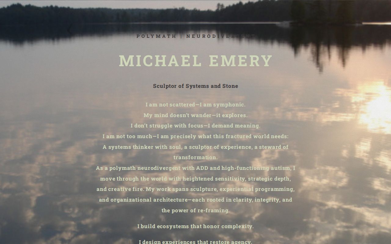 Michael Emery | Speaker • Artist • Catalyst